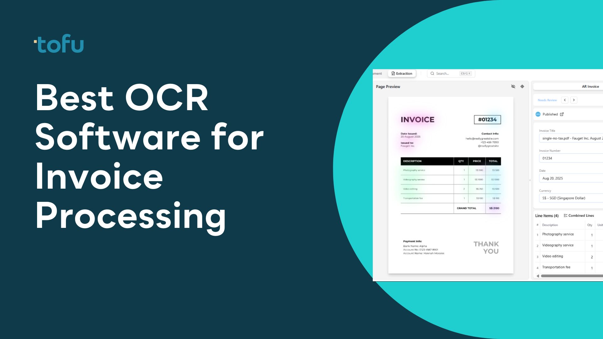 8 Best OCR Software for Invoice Processing (2026 Comparison) | Tofu Blog